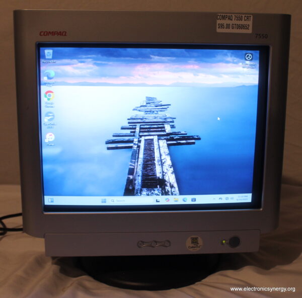 Compaq 7550 17″ CRT Monitor – Vintage VGA Display – Electronic Synergy ...